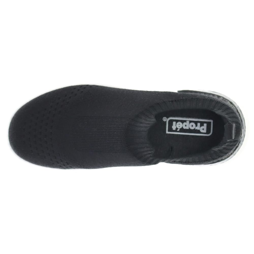 Propét Women's B10 Unite Slipon Sneakers, Black, 13 X-Wide US