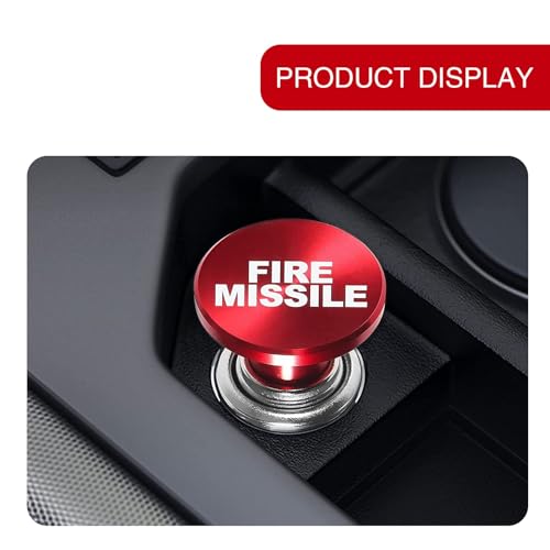 Gseigvee 2 PCS Car Cigarette Lighter Cover, Metal Cigarette Lighter Dust-proof Plug, Cigarette Lighter Scratch-resistant Protective Decoration, Universal Internal Accessories for Most Cars (Red)