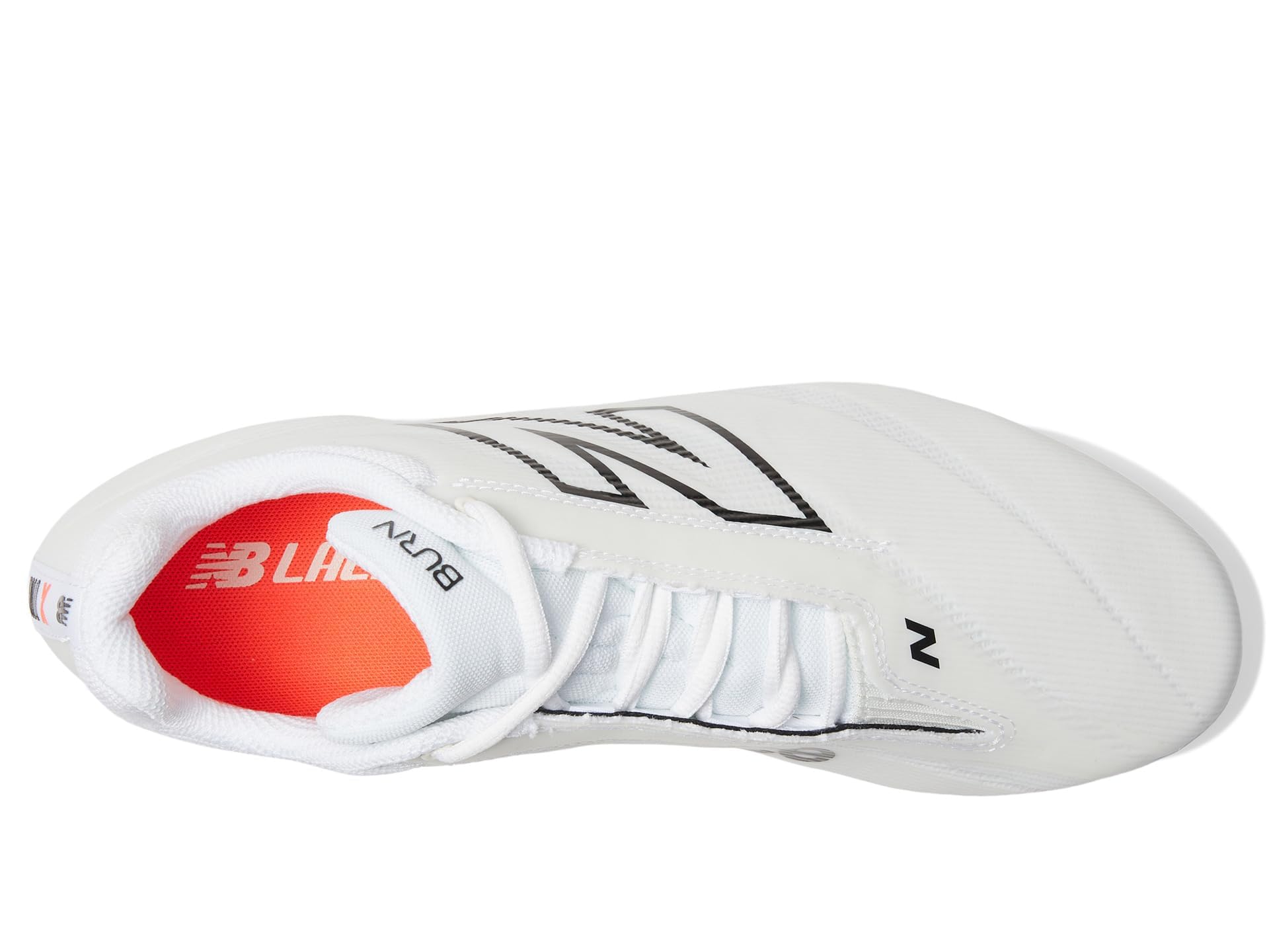 New Balance Unisex BurnX4 Lacrosse Shoe, White/Grey Matter, 13 US Men