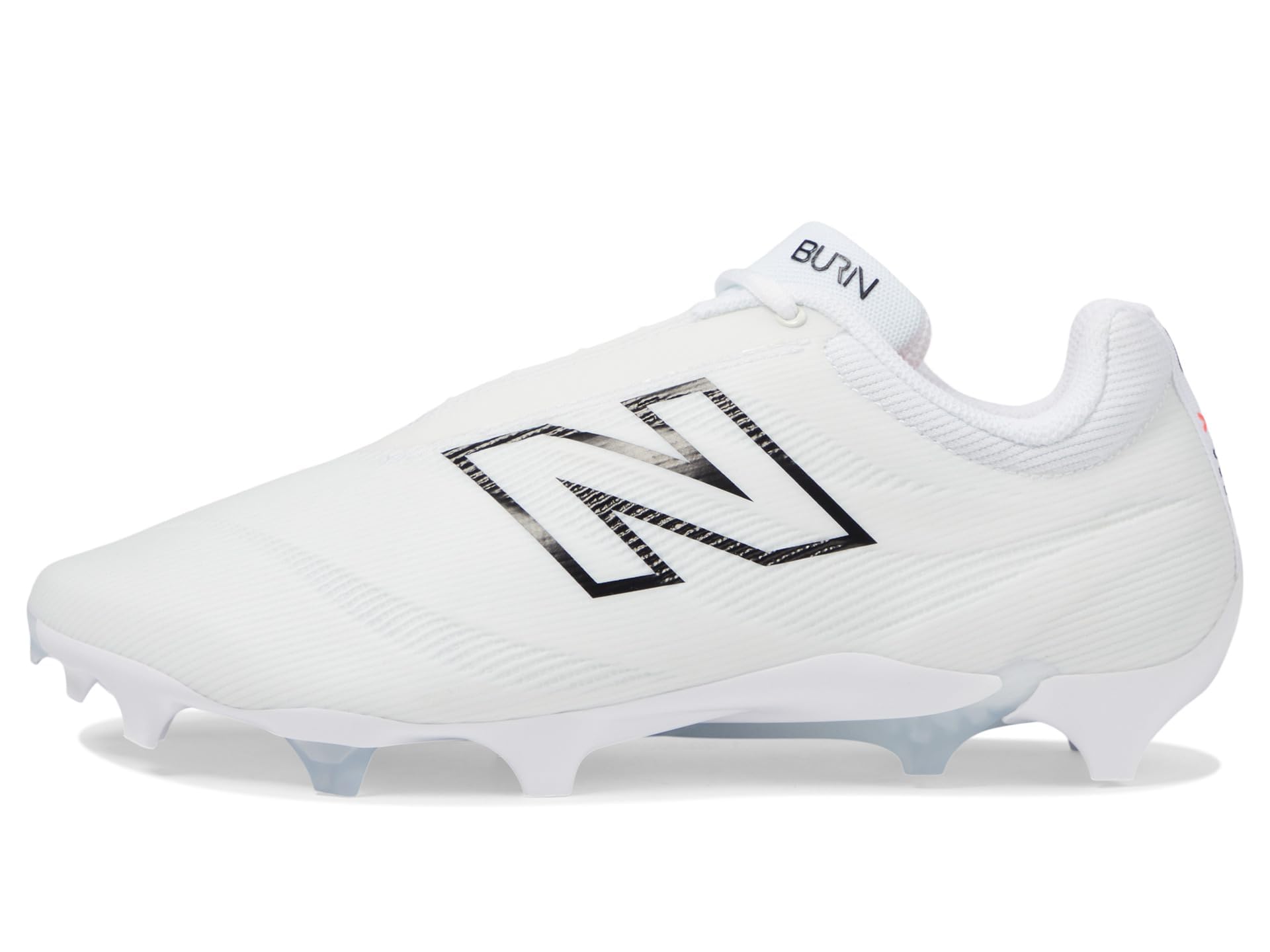 New Balance Unisex BurnX4 Lacrosse Shoe, White/Grey Matter, 13 US Men