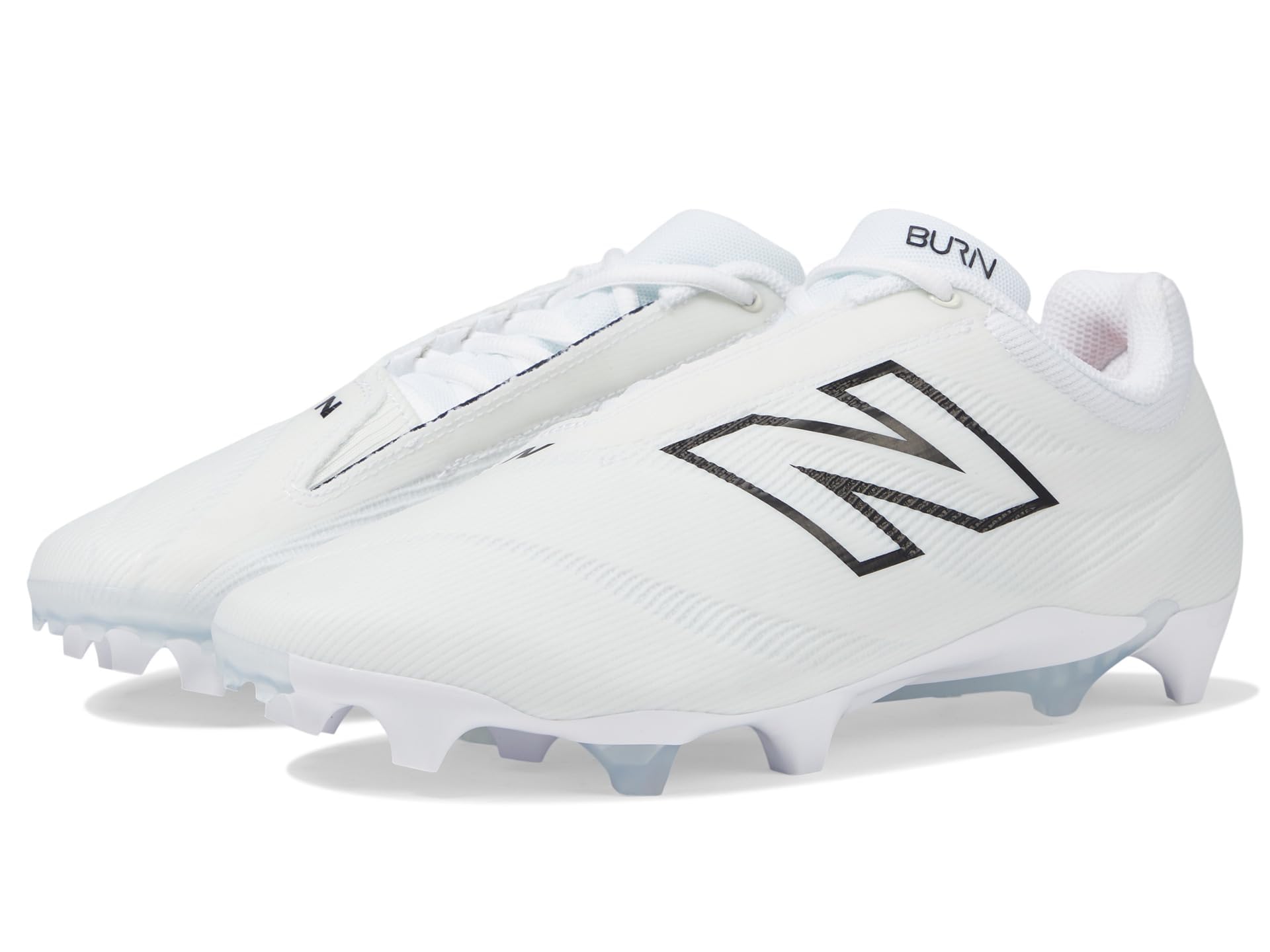 New Balance Unisex BurnX4 Lacrosse Shoe, White/Grey Matter, 13 US Men