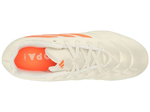 adidas Copa Pure.3 Firm Ground Football Shoe, Off White/Team Solar Orange/Off White, 2 US Unisex Little Kid