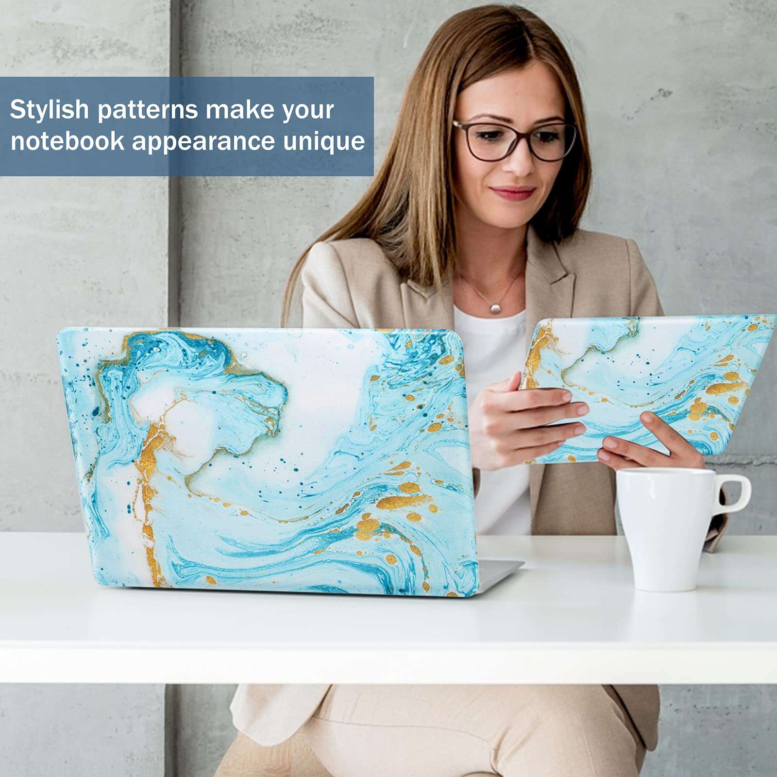 Vast Ocean Laptop Skin Sticker 15.6 Inches Personalized Universal 12.1 13 13.3 14 15 15.4 Inches Netbook Skin Sticker Reusable Notebook PC Art Protector by AORTDES