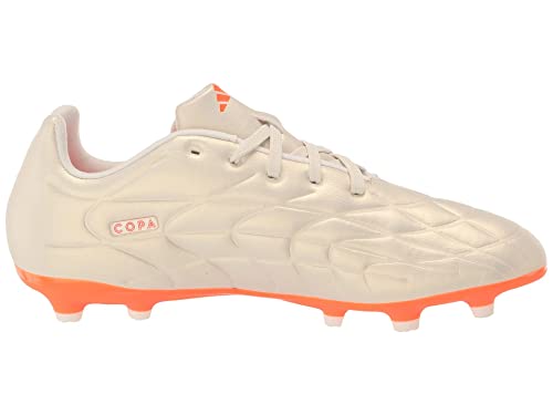 adidas Copa Pure.3 Firm Ground Football Shoe, Off White/Team Solar Orange/Off White, 2 US Unisex Little Kid