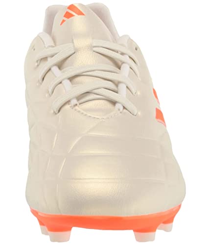 adidas Copa Pure.3 Firm Ground Football Shoe, Off White/Team Solar Orange/Off White, 2 US Unisex Little Kid