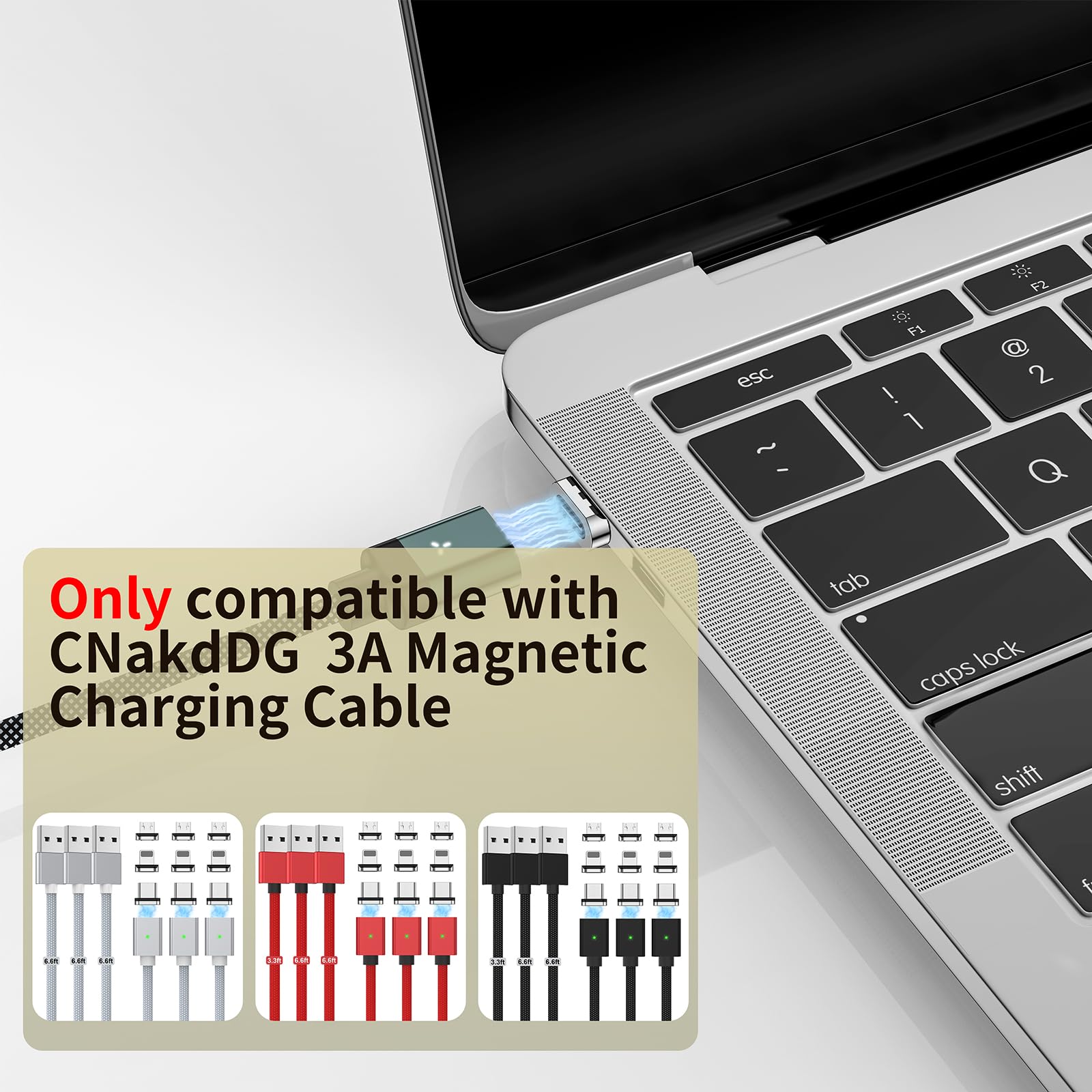 CNakdDG Magnetic Connector Tips Head for Iproduct Devices (5 Pack), only Compatible 3A Magnetic Charging Cable