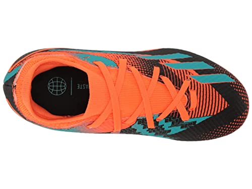 adidas X SPEEDPORTAL Messi.3 Firm Ground Soccer Shoe, Team Solar Orange/Mint Rush/Black, 5.5 US Unisex Big Kid