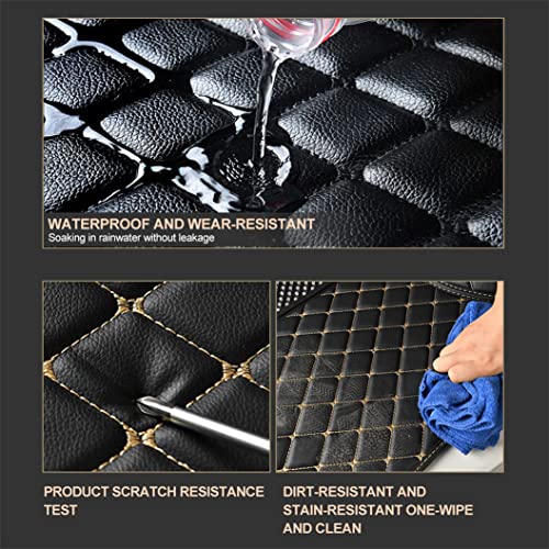 Leather car Mats Fit for Hatchback 4-Seat(No armrest Box) 04-13 Floor Mats Full Protection Car Accessories Coffee 3 Piece Set