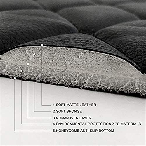 Leather car Mats Fit for Hatchback 4-Seat(No armrest Box) 04-13 Floor Mats Full Protection Car Accessories Coffee 3 Piece Set
