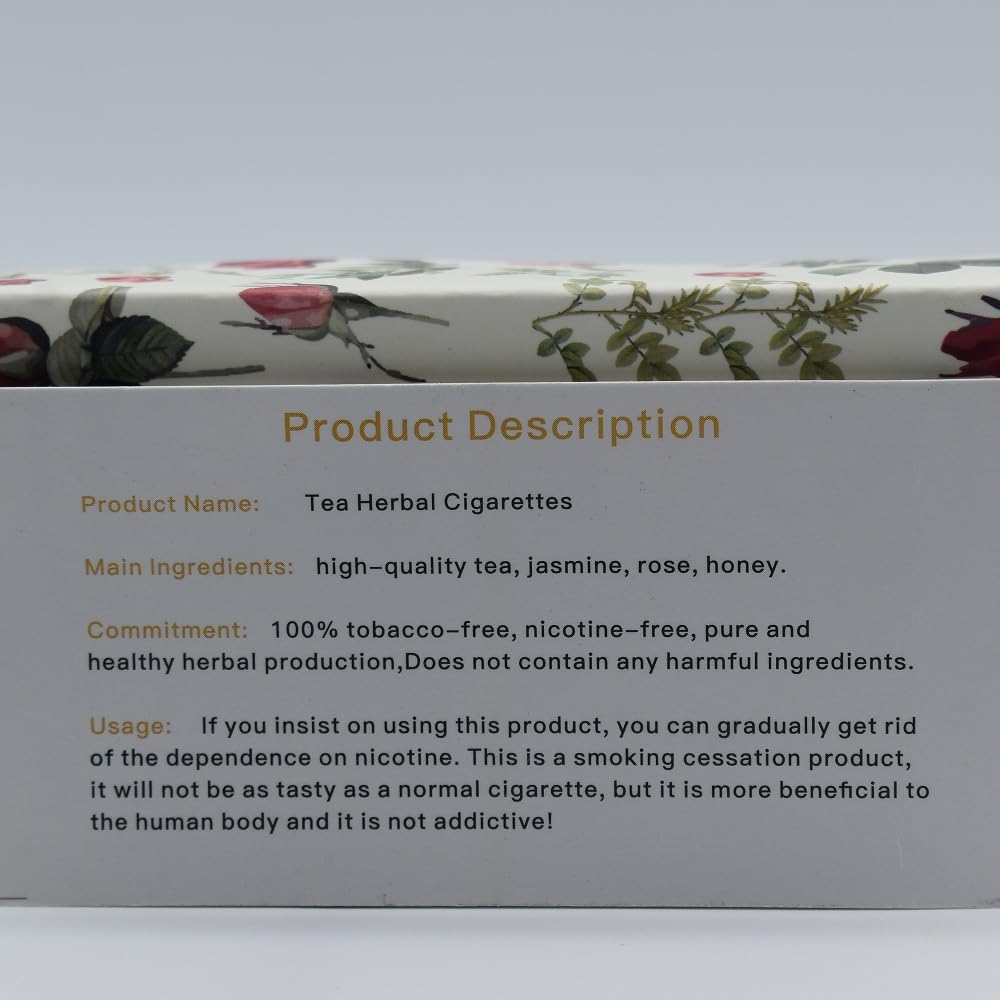 Wild Tea Herbal Cigarettes, Tobacco and Nicotine Free, 4 Packs, 80 Smokes