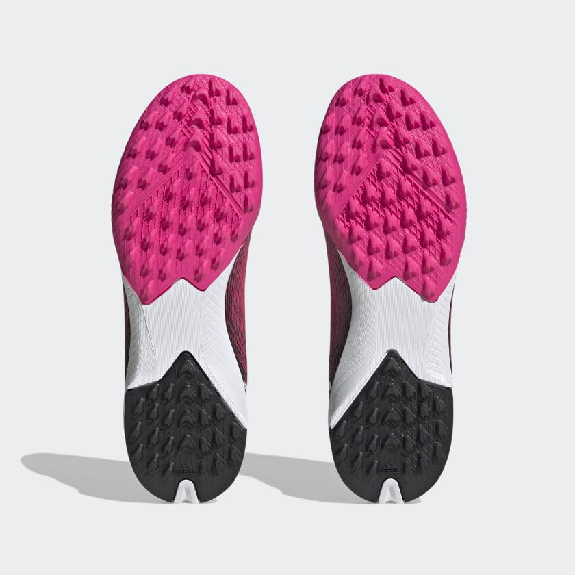 adidas X SPEEDPORTAL.3 Turf Soccer Shoe, Team Shock Pink/Zero Metallic/Black, 5 US Unisex Big Kid