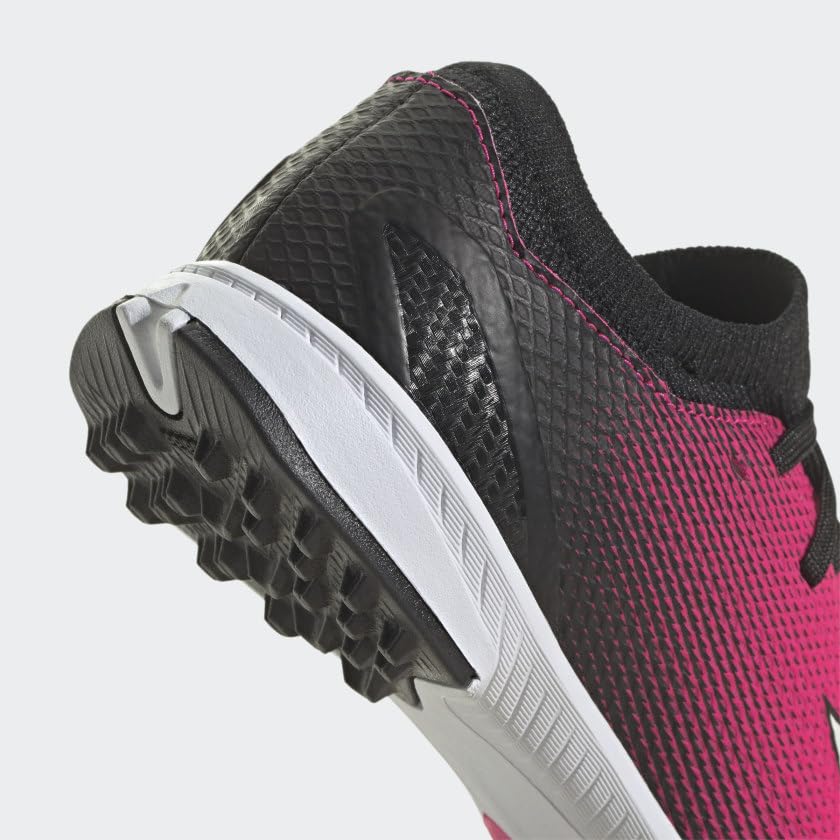 adidas X SPEEDPORTAL.3 Turf Soccer Shoe, Team Shock Pink/Zero Metallic/Black, 5 US Unisex Big Kid