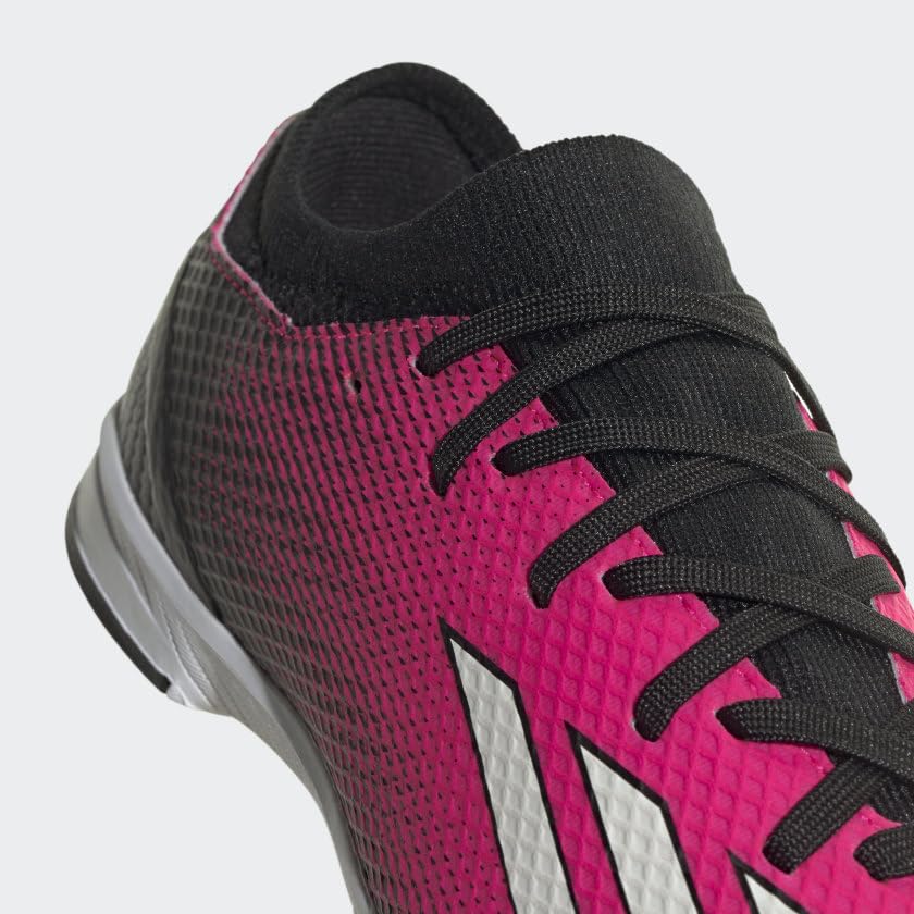 adidas X SPEEDPORTAL.3 Turf Soccer Shoe, Team Shock Pink/Zero Metallic/Black, 5 US Unisex Big Kid