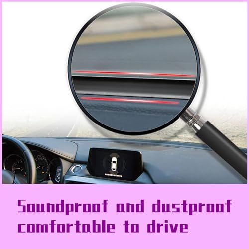UGSHY Pack of 1 Car Dashboard Seal Strip, 5.24Ft Rubber Seal Protector Guard Strip, Universal Slit Windshield Trim, for Trucks, Boats, RVs (Black)