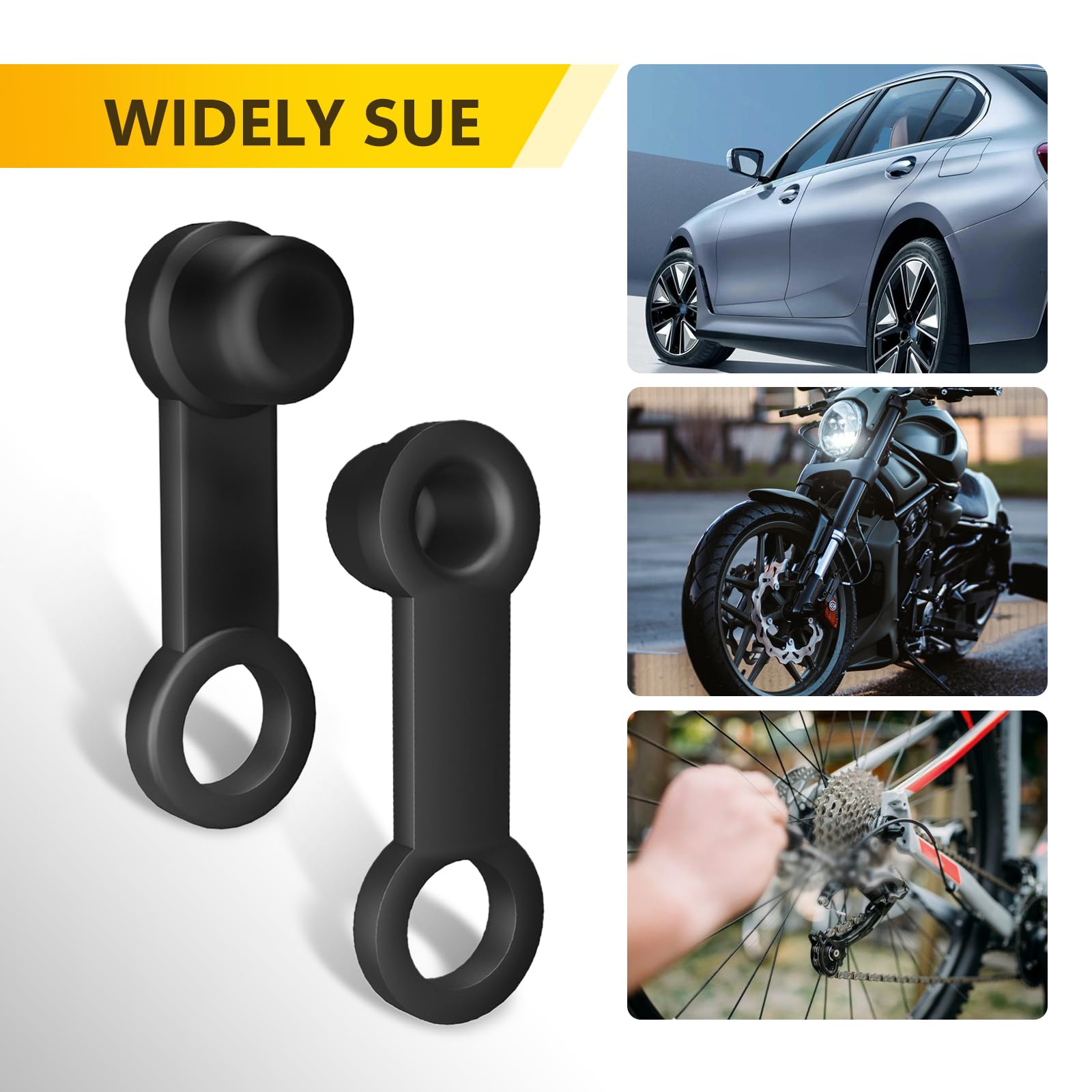 Sodcay 24 PCS Car Bleeder Rubber Caps, 8mm Brake Pump Drain Screw Cap Grease Fitting Dust Cover, High-Performance Brake Filler Bleeder Cap, Universal Accessories for Cars Motorcycles (Black)