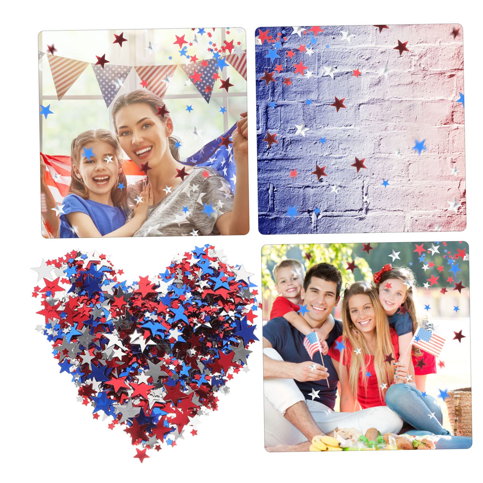 1 Independence Day Confetti Independence Day Party Confetti Plastic Confetti Table Scatter Confetti Glitter Confetti Decor Decorative Confetti Tabletop Decor Glitter Confetti