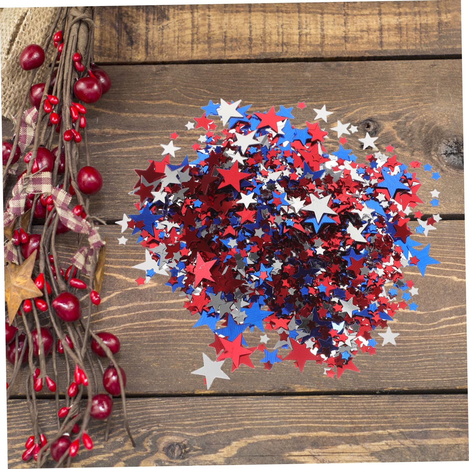 1 Independence Day Confetti Independence Day Party Confetti Plastic Confetti Table Scatter Confetti Glitter Confetti Decor Decorative Confetti Tabletop Decor Glitter Confetti