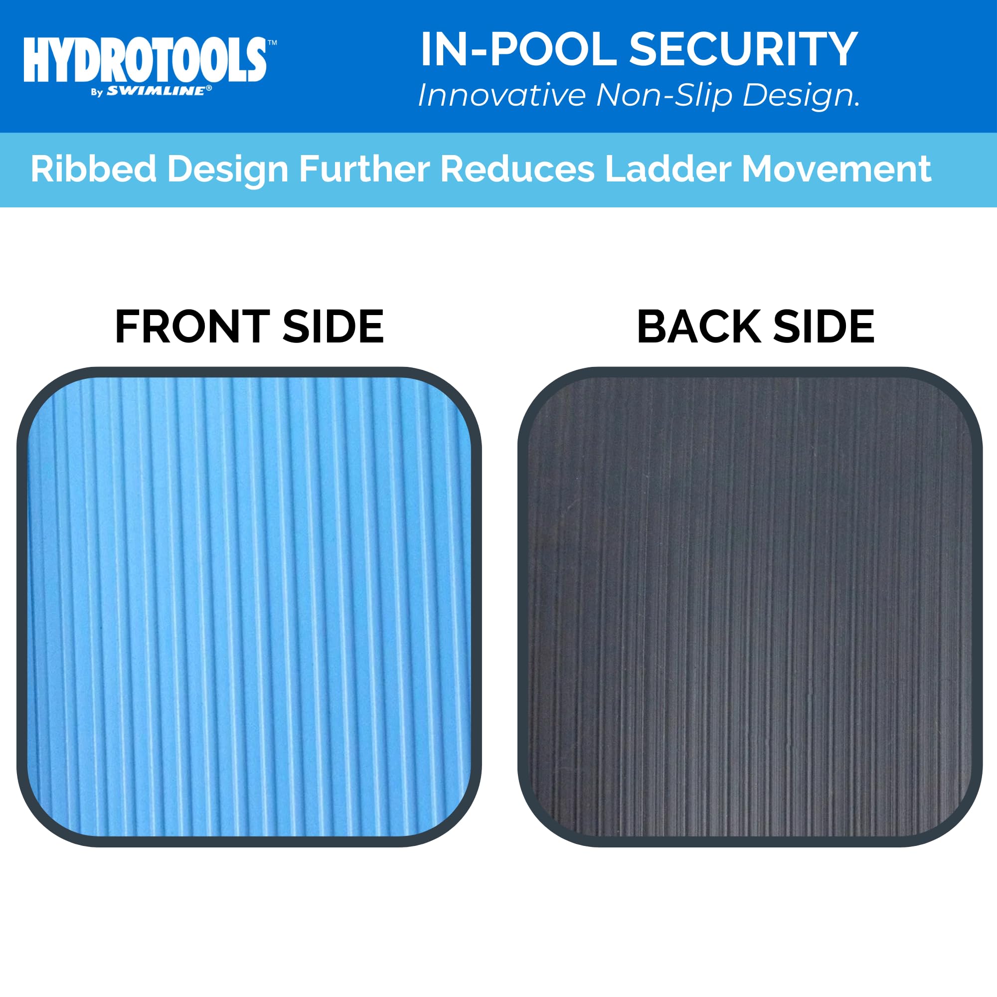 SWIMLINE HYDROTOOLS Protecitve Pool Ladder Mat For Above Ground Pools Stairs, Steps, & Ladders | 30 x 36 INCH | Safety & Stability Swimming Pool Accessories | Made in USA | Premium Durable Material