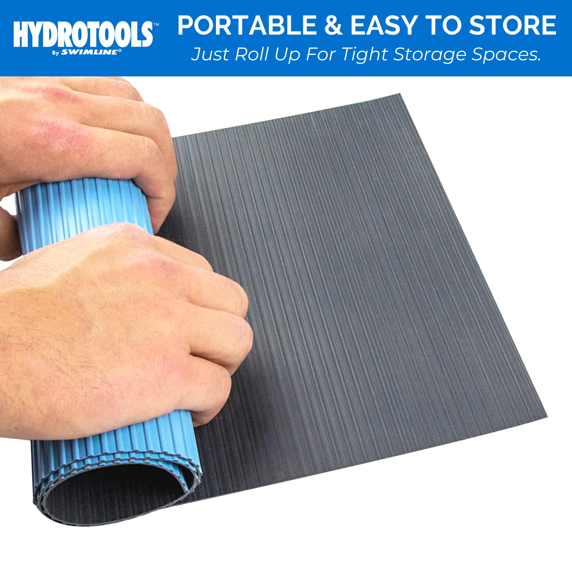 SWIMLINE HYDROTOOLS Protecitve Pool Ladder Mat For Above Ground Pools Stairs, Steps, & Ladders | 30 x 36 INCH | Safety & Stability Swimming Pool Accessories | Made in USA | Premium Durable Material