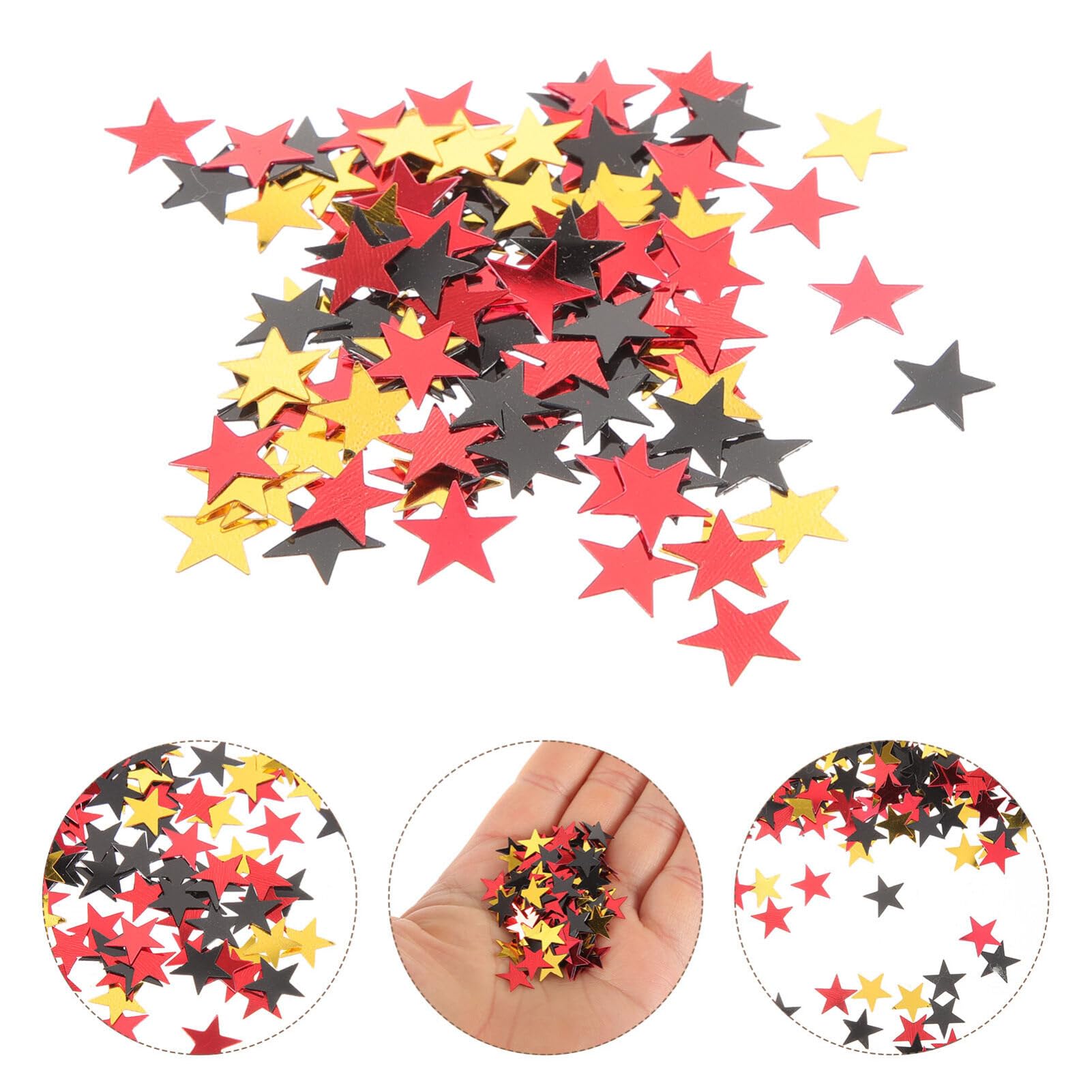 VILLCASE 1 Set Dining Table Decor Party Accessory Confetti Glitter Table Decoration Table Scatters Decoration Glitter Stars Beer Festival Confetti Decor Party Favor Desktop Sequins Paper