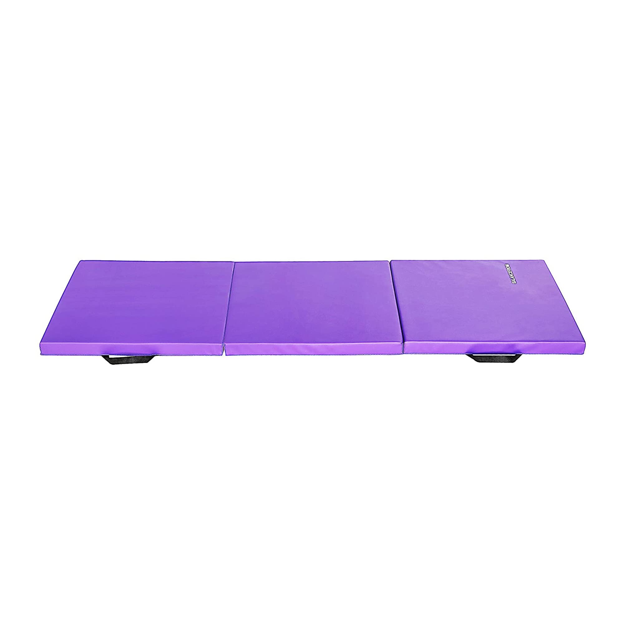 BalanceFrom Folding Gymnastics Mat Home Gym Floor Tumbling Equipment, Purple