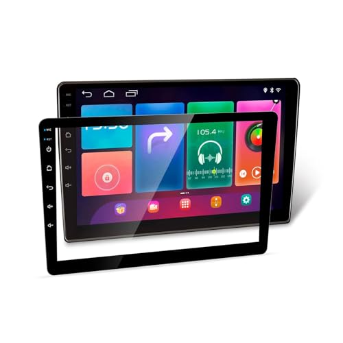 UGSHY Pack-1 Car Navigation Tempered Film, 10.1"-10.2" Touch Screen Tempered Glass Protective Film, Suitable for Most Models (Transparent)