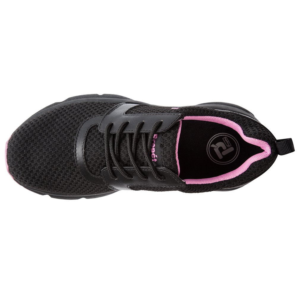 Propét Women's Stability X Shoe, Black/Berry, 13 4E US
