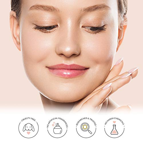 YUGLO Moisture & Collagen Booster Lip Sleeping Mask | Treatment to Restore, Hydrate & Plump Dry, Chapped Lips - Peach