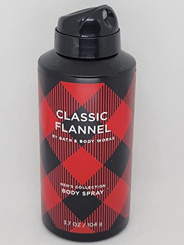 Bath and Body Works Classic Flannel Men's Collection Body Spray 3.7 Ounce Full Size