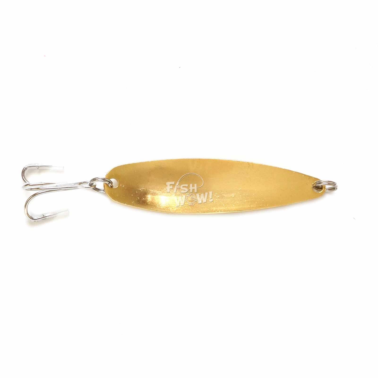 6pcs Set 2oz 6inch Fishing Spoon with Treble Hook Gold & Silver - Fish Wow!