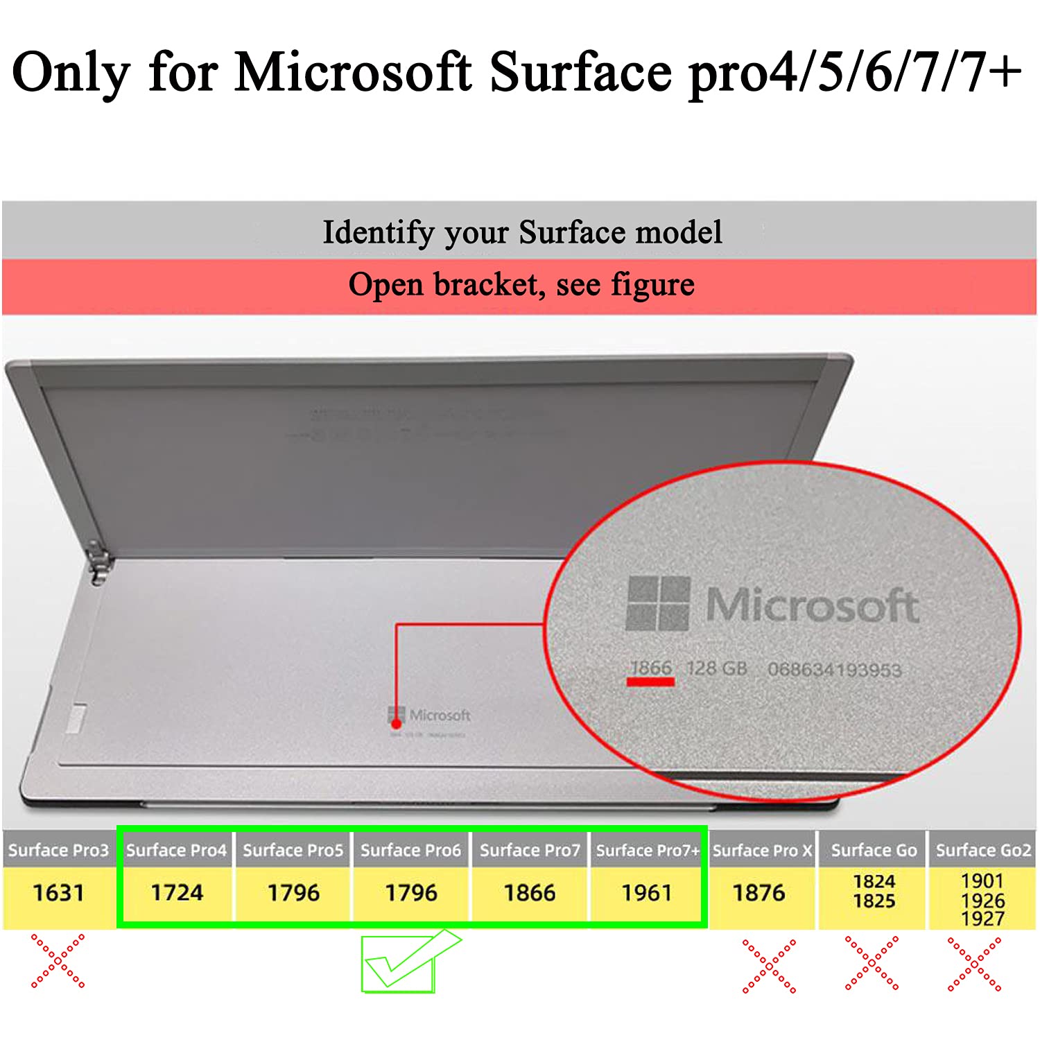 Case Cover for Microsoft Surface Pro 7 +/ Surface Pro 7 / Surface Pro 6 / Surface Pro 5 / Surface Pro 4 12.3 inch Tablets,with Type Cover Keyboard and Pen Holder (Gray)