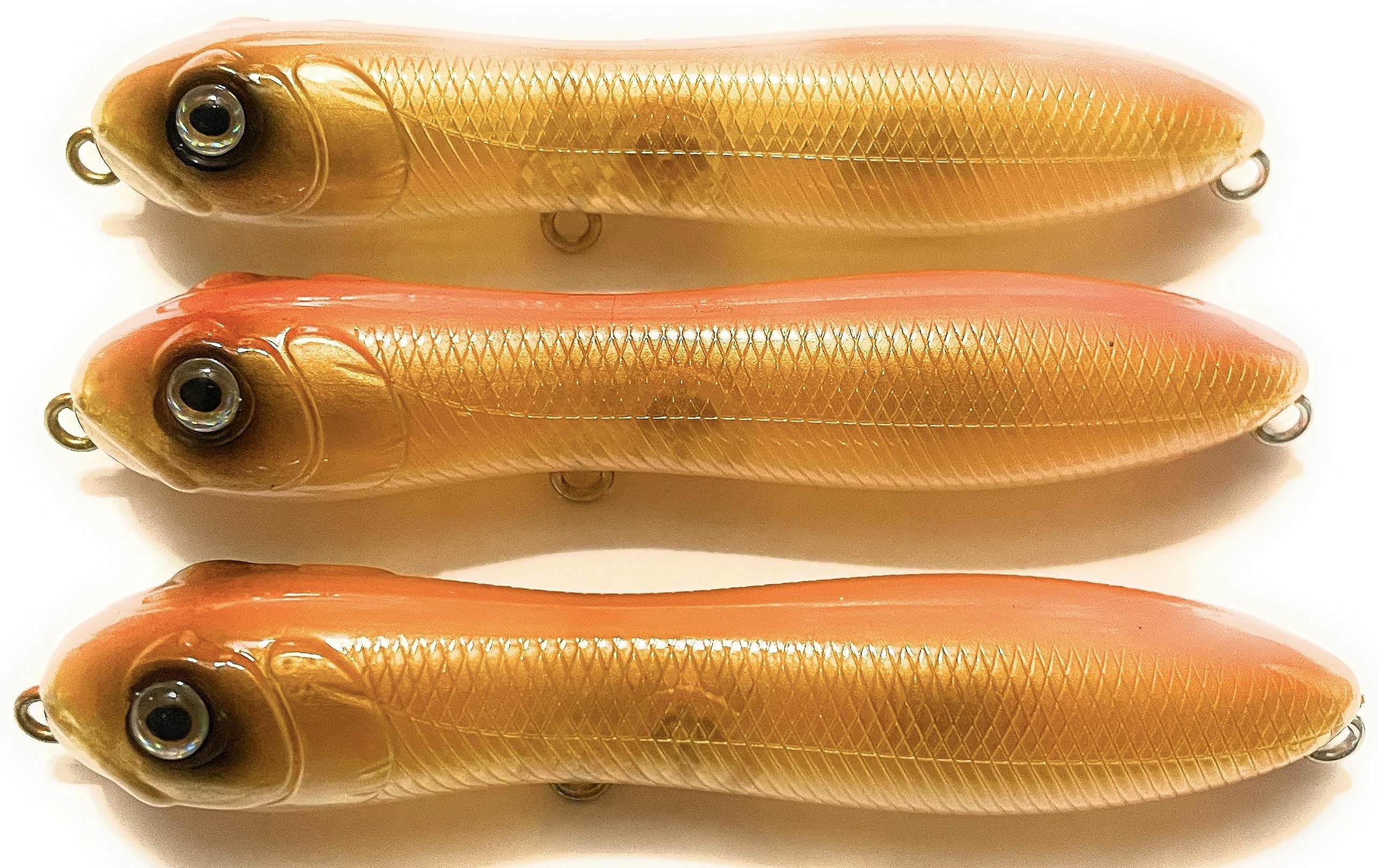 Catfish Rattling Line Floats Lure Demon Dragon Style Peg Floats (3-Pack, Goldfish)