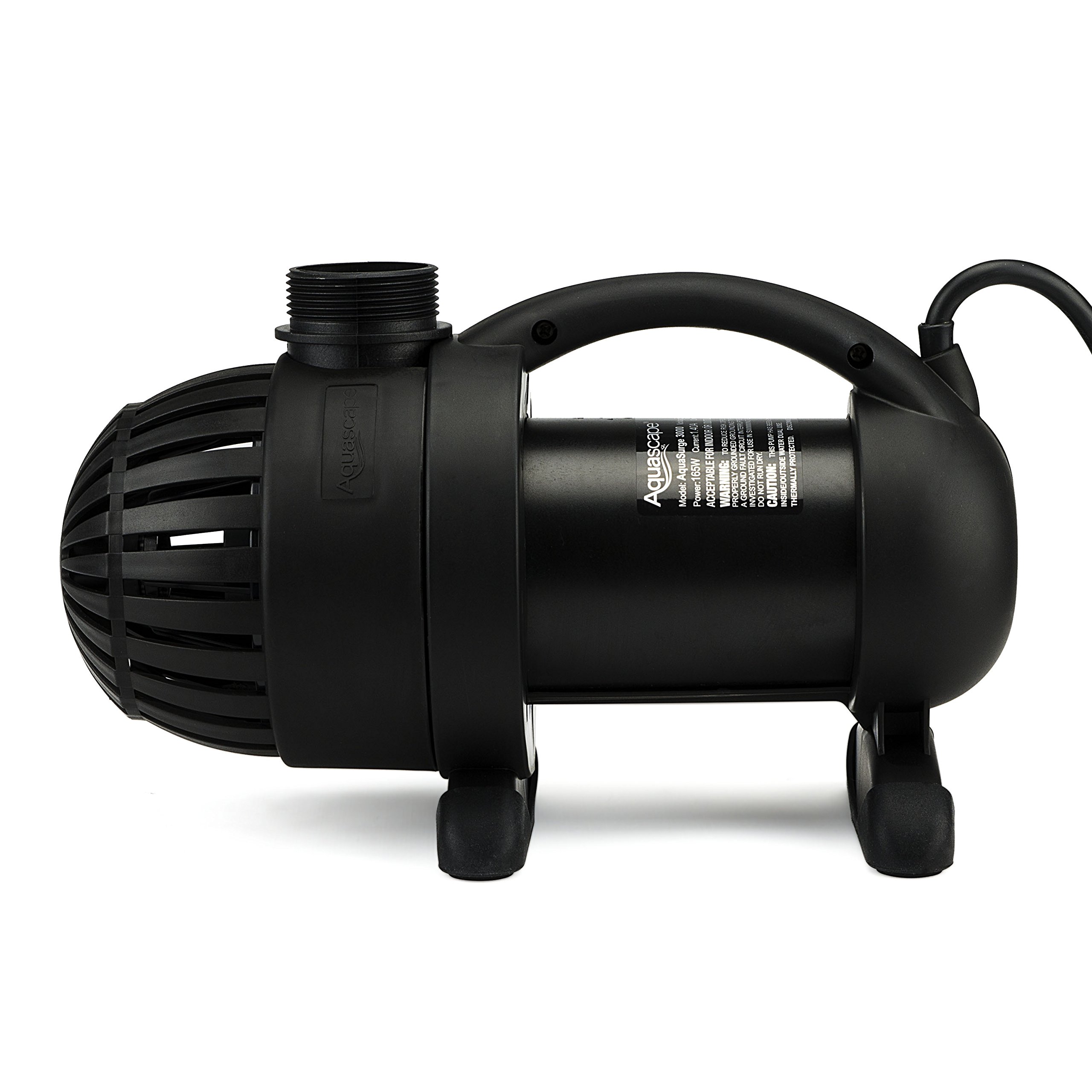 Aquascape 91018 AquaSurge 3000 GPH Submersible Pump,Black & Dual Union Check Valve 2.0 for Pond, Waterfall and Water Feature Pumps | 48026