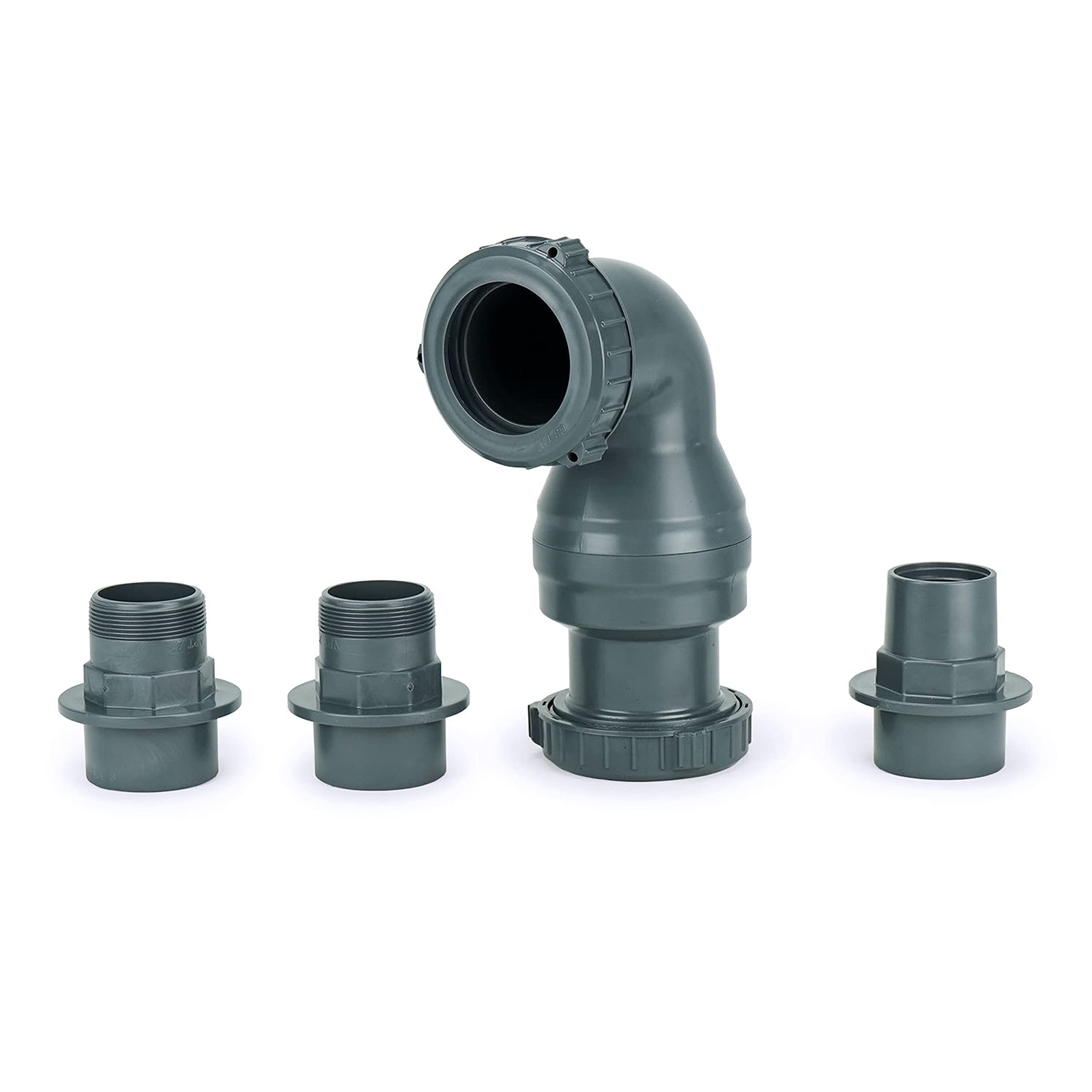 Aquascape 91018 AquaSurge 3000 GPH Submersible Pump,Black & Dual Union Check Valve 2.0 for Pond, Waterfall and Water Feature Pumps | 48026