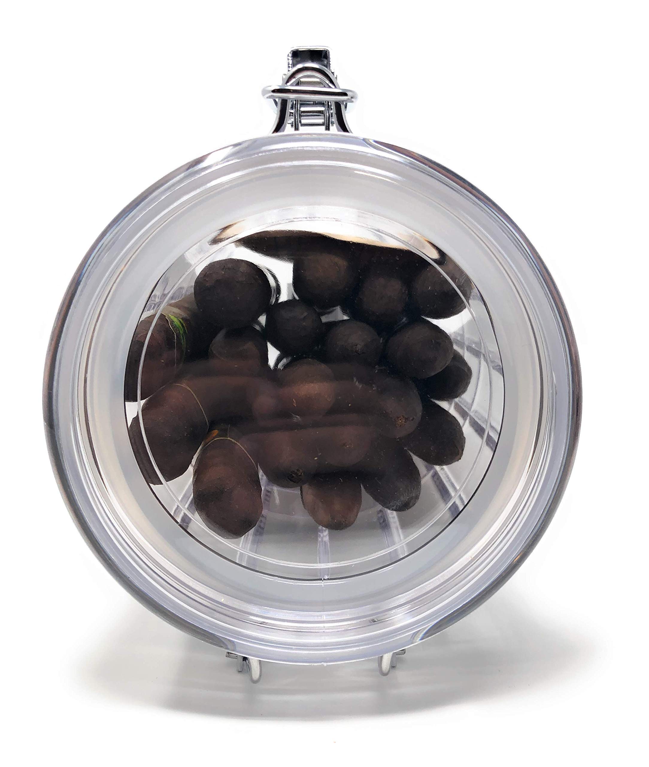 Crystal Cut Acrylic Cigar Humidor Jar with Boveda 69% 2-Way Humidity System, 25 Cigar Capacity