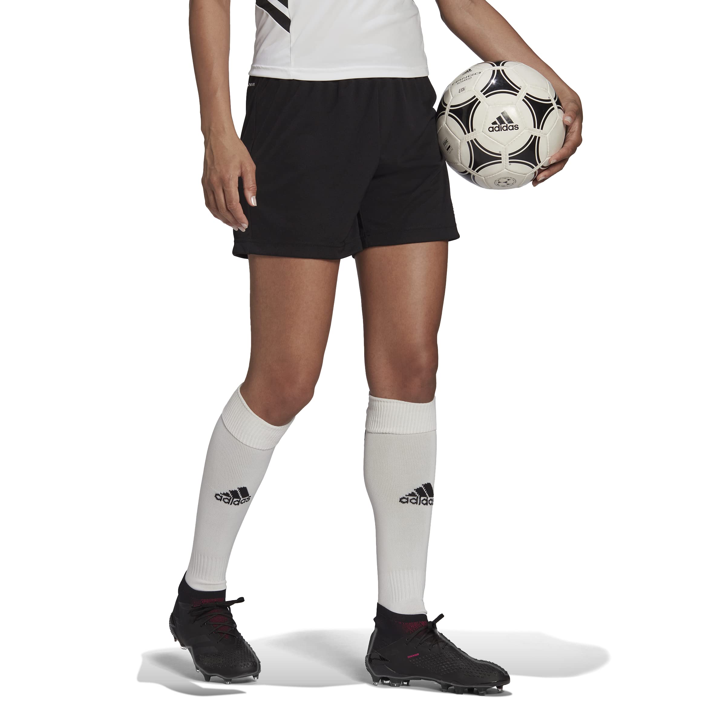 adidas Women's Entrada 22 Shorts, Black, Small