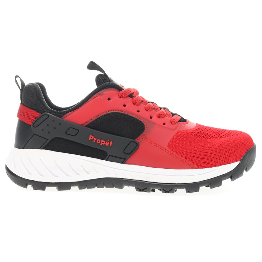 Propét Womens Visper Hiking Shoe, Red, 13 X-Wide US