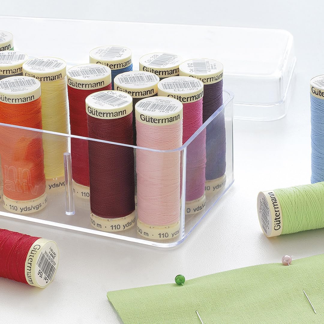 Gutermann Spool Box 26 Cotton Thread Set, Assorted Colors