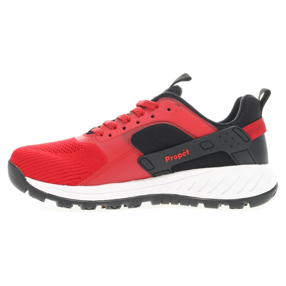 Propét Womens Visper Hiking Shoe, Red, 13 X-Wide US
