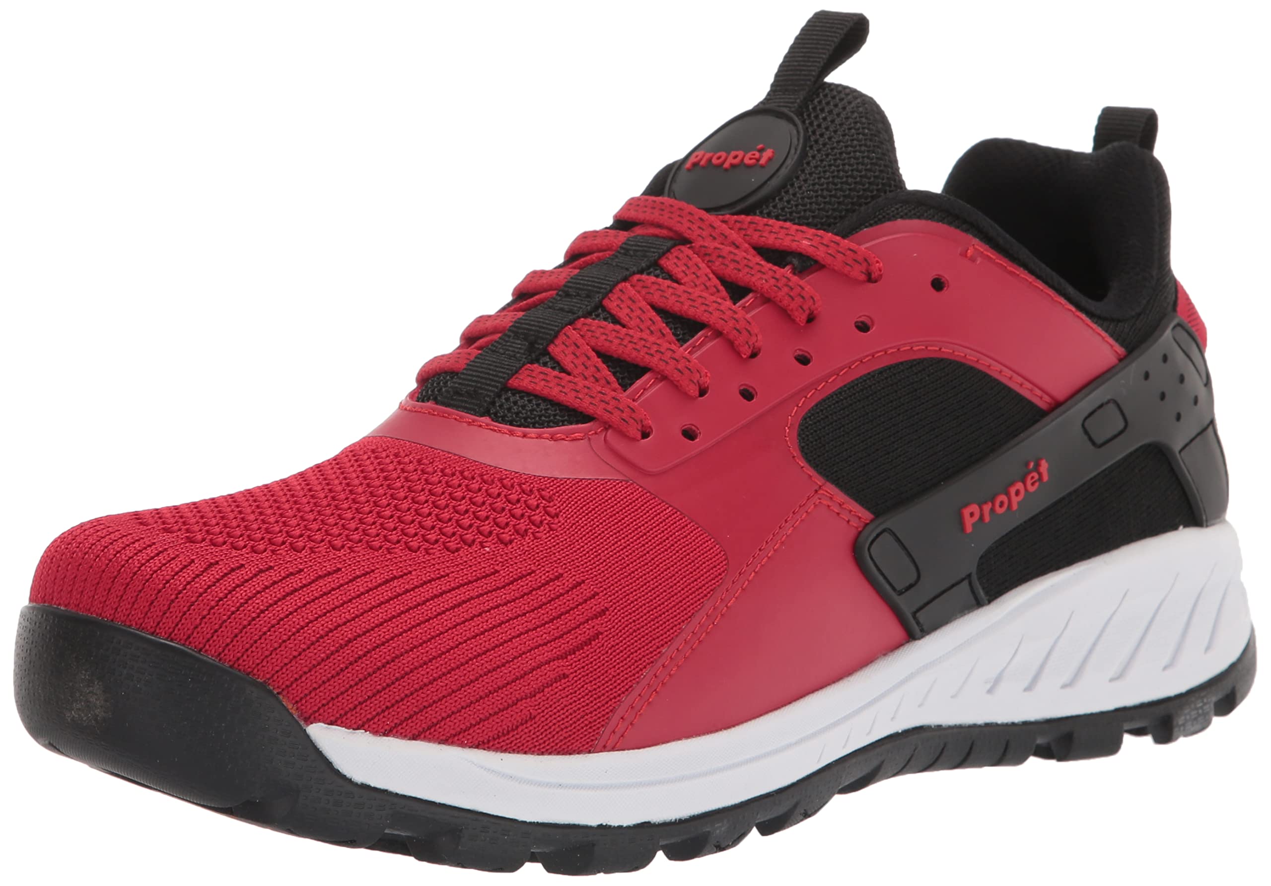 Propét Womens Visper Hiking Shoe, Red, 13 X-Wide US