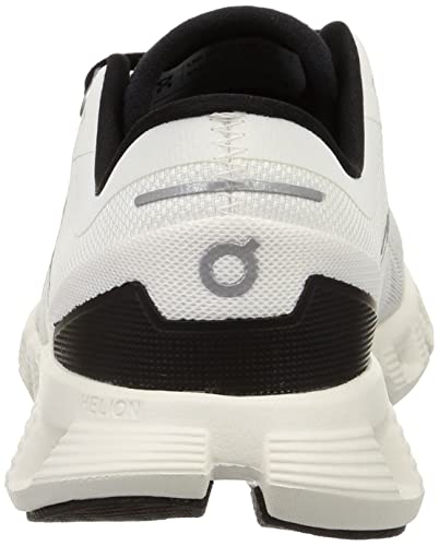 On Women's Cloud X 3 Sneakers, White/Black, 6 Medium US