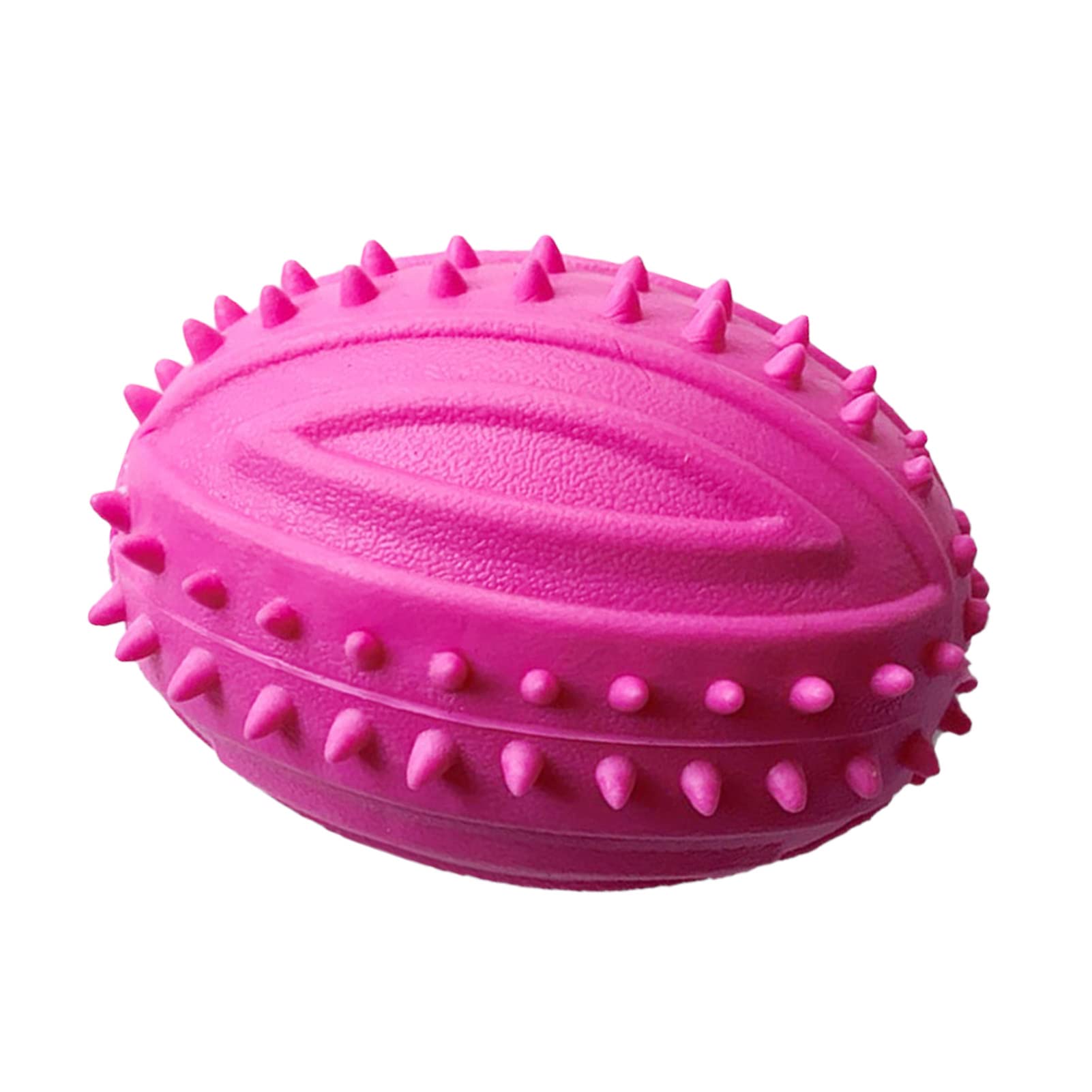 JOROBURO Pet Rugby Balls, Bite Resistant Teeth Grinding TPR Material Interactive Dog Chewing Toy, Anxiety Relief Durable Dog Rugby Ball Toy for Puppy Small Medium Large Dogs
