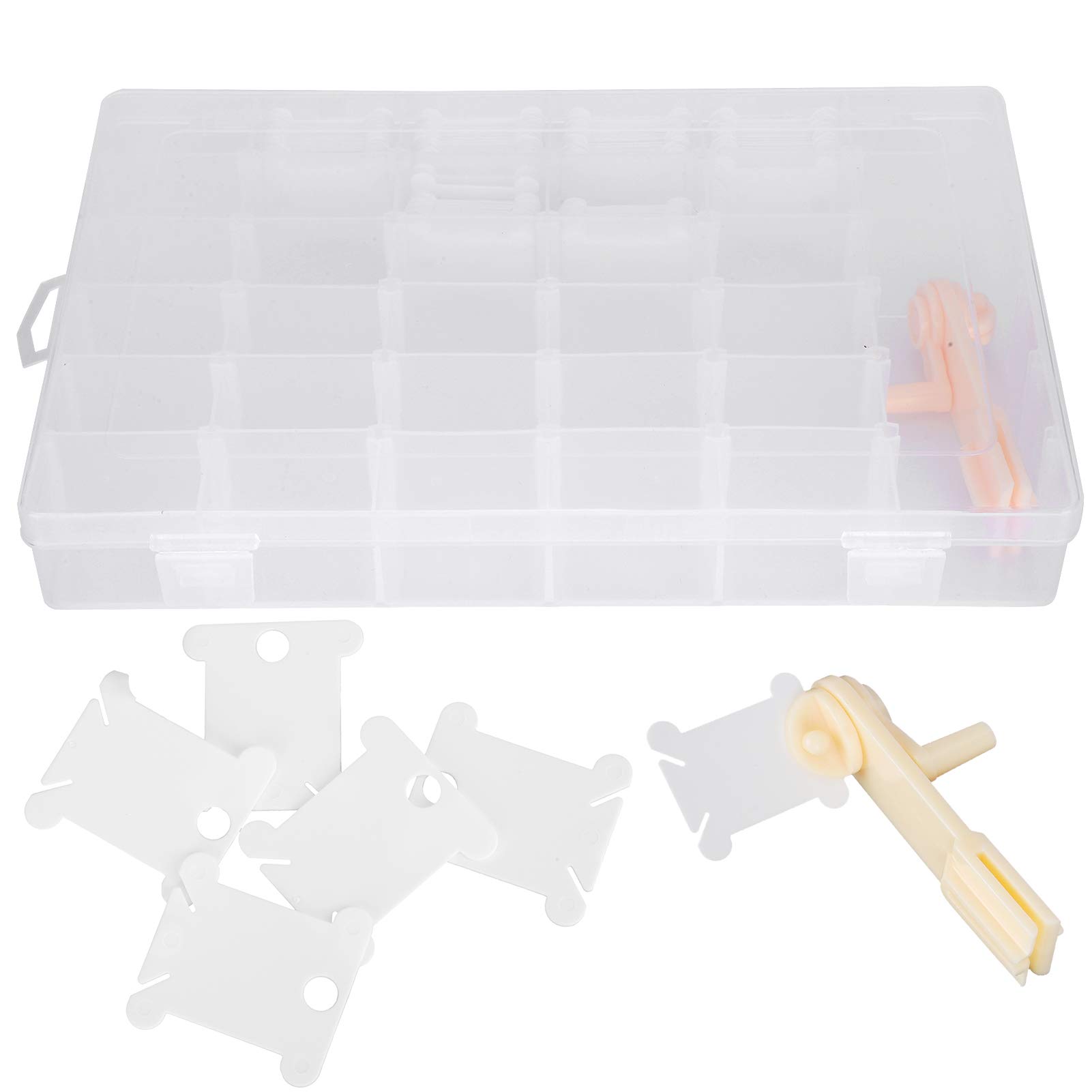 Stitch Winding Board Kit Plastic Accessories Embroidery Boxed Set Embroidery Thread Plate Thread Winder Thread Management Board Remaining Thread Tools Sewing Winders