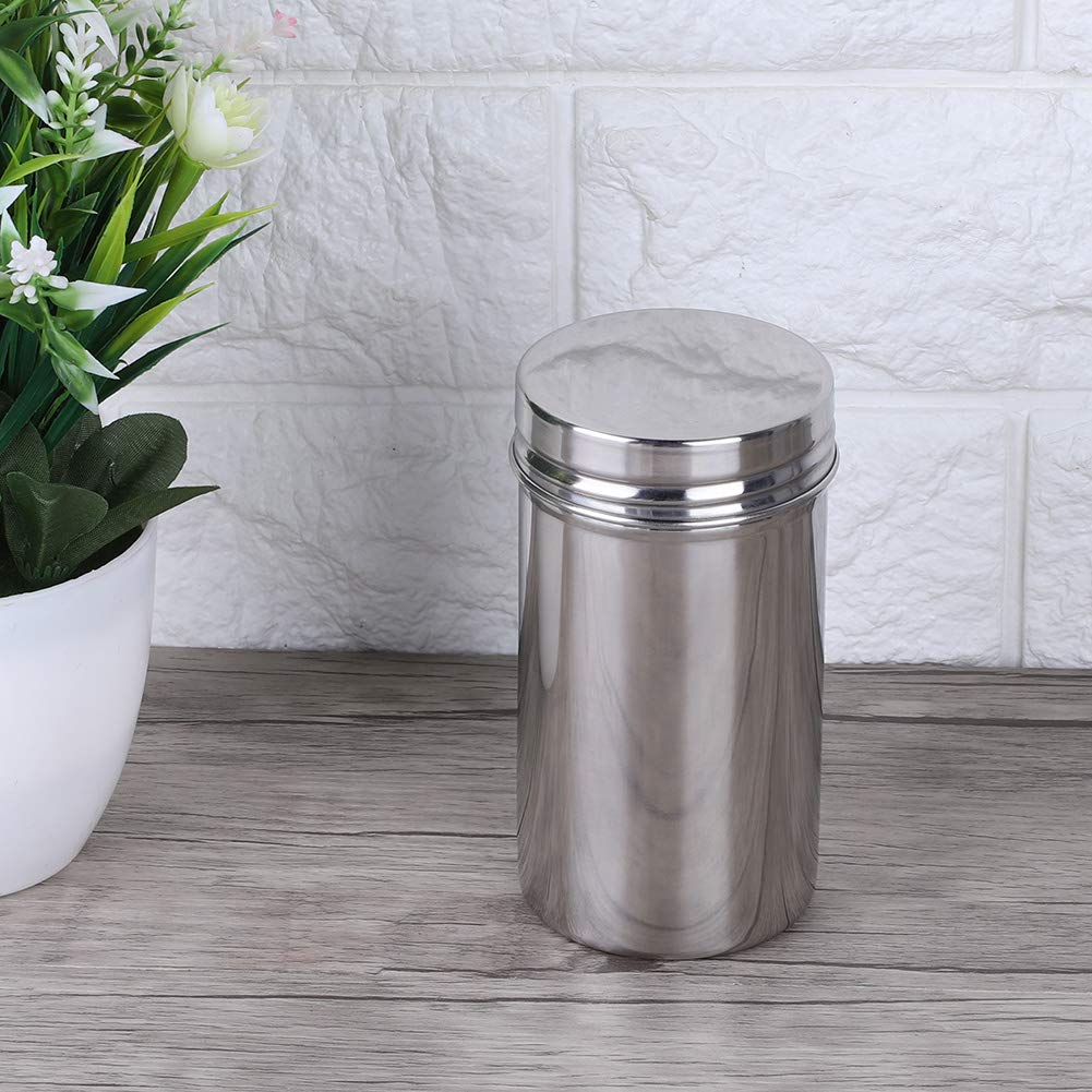 UPQRSG Stainless Steel Sealed Storage Jar, Portable Tea Coffee Beans Container, Metal Waterproof Small Bottle Multipurpose Container, Kitchen Cup for Tea Coffee Sugar Seasoning Storage[L]