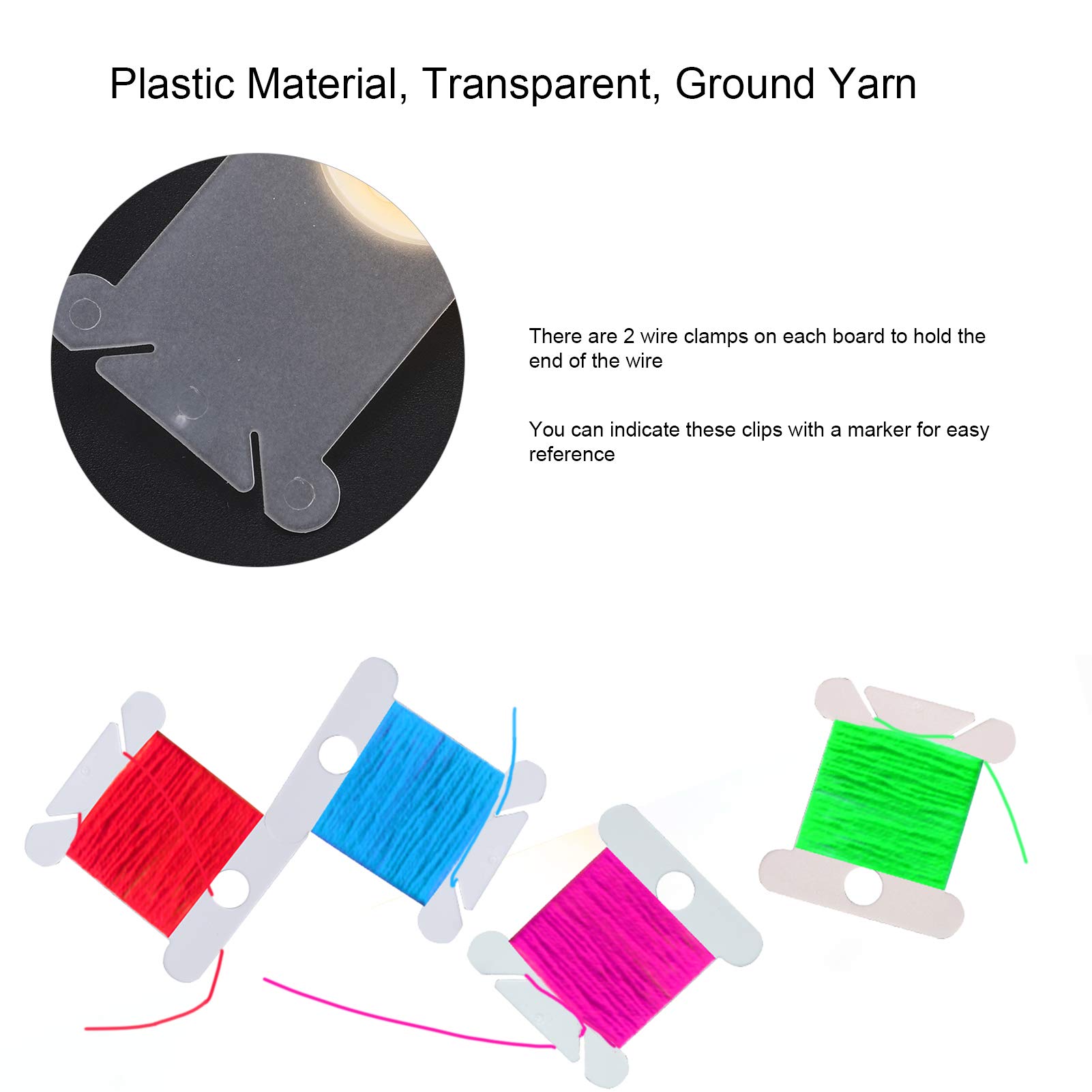 Stitch Winding Board Kit Plastic Accessories Embroidery Boxed Set Embroidery Thread Plate Thread Winder Thread Management Board Remaining Thread Tools Sewing Winders