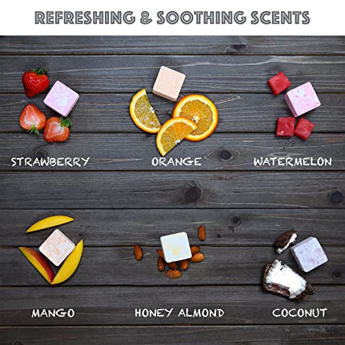 Aromatherapy Shower Steamers, Variety Pack of 12 Shower Bombs, Natural Scented Marble Shower Tablets, Birthday, Relaxing Gift Ideas for Women & Men, Essential Oil Bath Bomb Eucalyptus & More