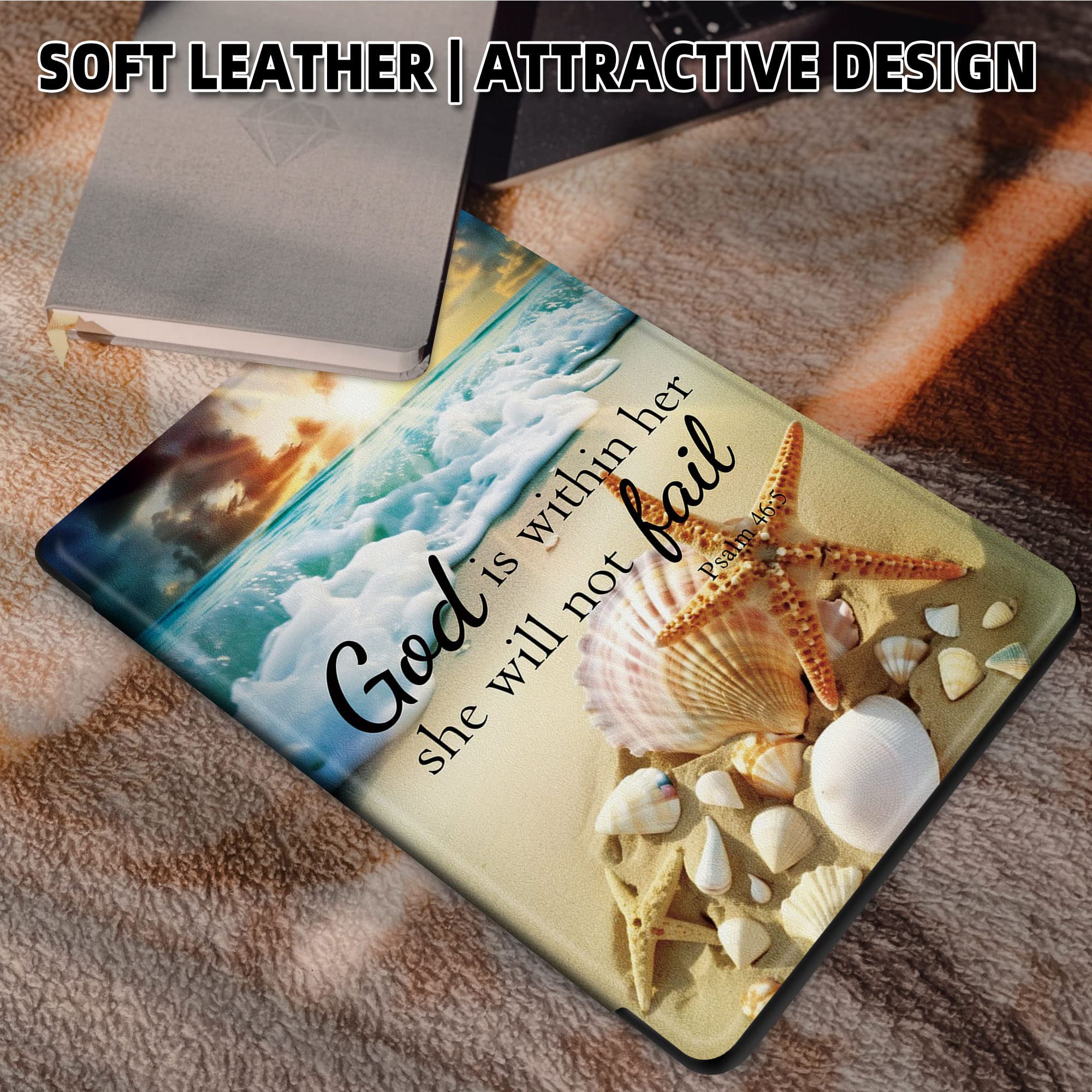 RYUITHDJP for Microsoft Surface Pro 4 5 6 7 Case 12.3 Inch with Beach Quote Design for Microsoft Surface Pro 7 Tablet Case Auto Wake Sleep Leather Cover + Pen Loop Holder
