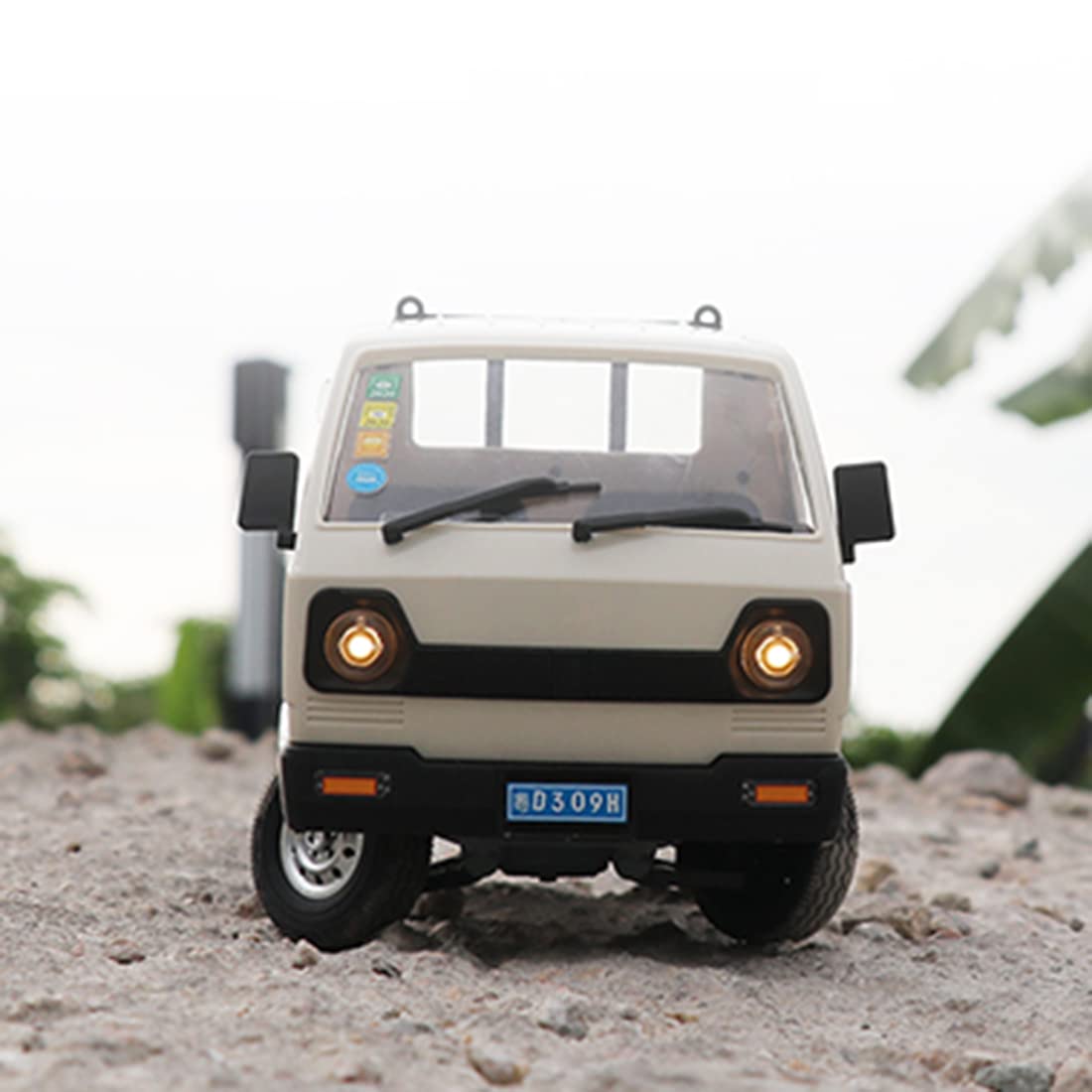 KAROYD RC Mini-Truck, D12mini 1/16 2.4Ghz RC Car Truck - White