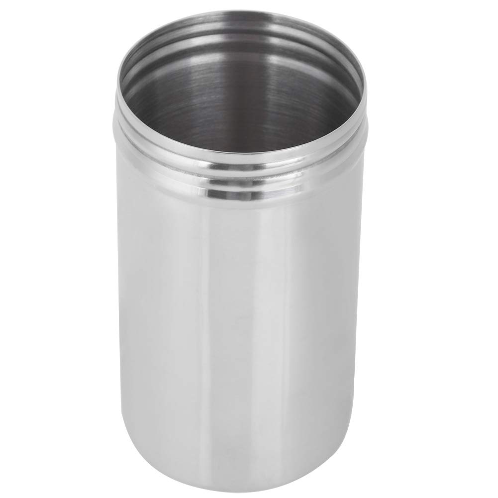 UPQRSG Stainless Steel Sealed Storage Jar, Portable Tea Coffee Beans Container, Metal Waterproof Small Bottle Multipurpose Container, Kitchen Cup for Tea Coffee Sugar Seasoning Storage[L]