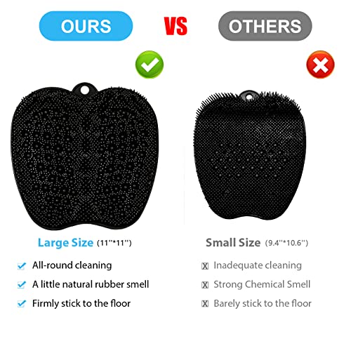 HONYIN XL Size Large Shower Foot Scrubber Mat - Cleans,Exfoliation,Massages Your Feet Without Bending, Foot Circulation & Relieve Tired Feet, Foot Scrubber for Use in Shower with Non-Slip Suction Cups